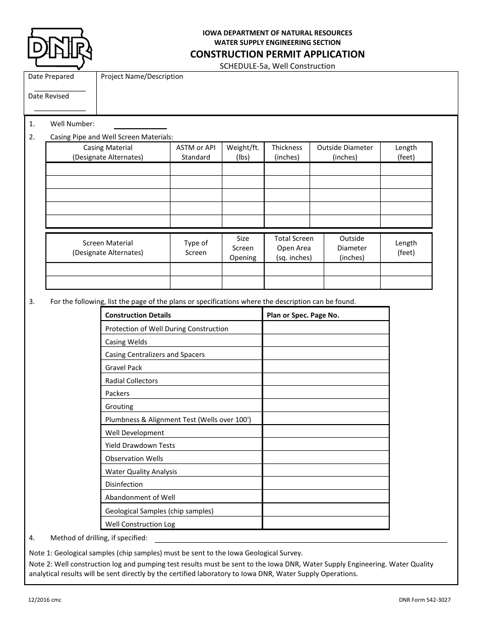 DNR Form 542-3027 Schedule 5A - Fill Out, Sign Online and Download ...