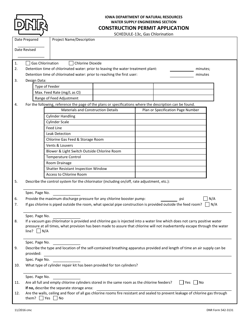 DNR Form 542-3131 Schedule 13C - Fill Out, Sign Online and Download ...
