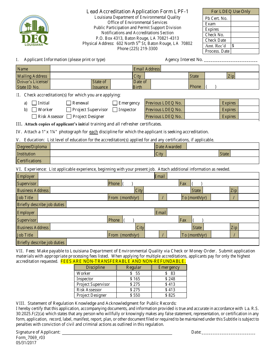 Form LPF-1 - Fill Out, Sign Online and Download Printable PDF ...