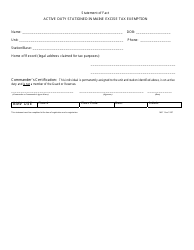 Form MV7 Download Fillable PDF or Fill Online Active Duty Stationed in ...