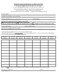 Form MVE-91 Download Fillable PDF or Fill Online Driver Education ...
