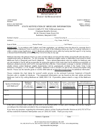 Maryland State Notification of Medicare Information - Fill Out, Sign ...