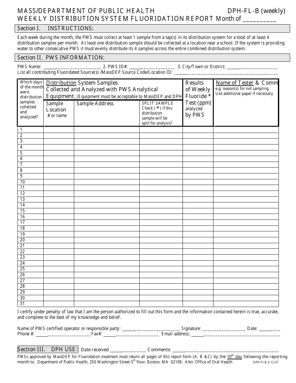 Form DPH-FL-B - Fill Out, Sign Online and Download Printable PDF ...