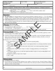 Massachusetts Findings and Order Regarding Bail - Sample Download ...