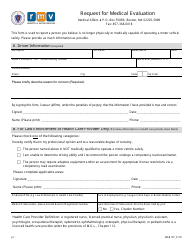 Form MAB106 Download Fillable PDF or Fill Online Medical Evaluation ...