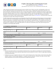 Form DCU100 Download Printable PDF or Fill Online Public Driving Record Request Form ...