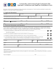 Form VSC103 Download Printable PDF or Fill Online School Bus and School ...