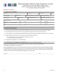Form VSC104 Download Printable PDF or Fill Online Massachusetts Vehicle ...