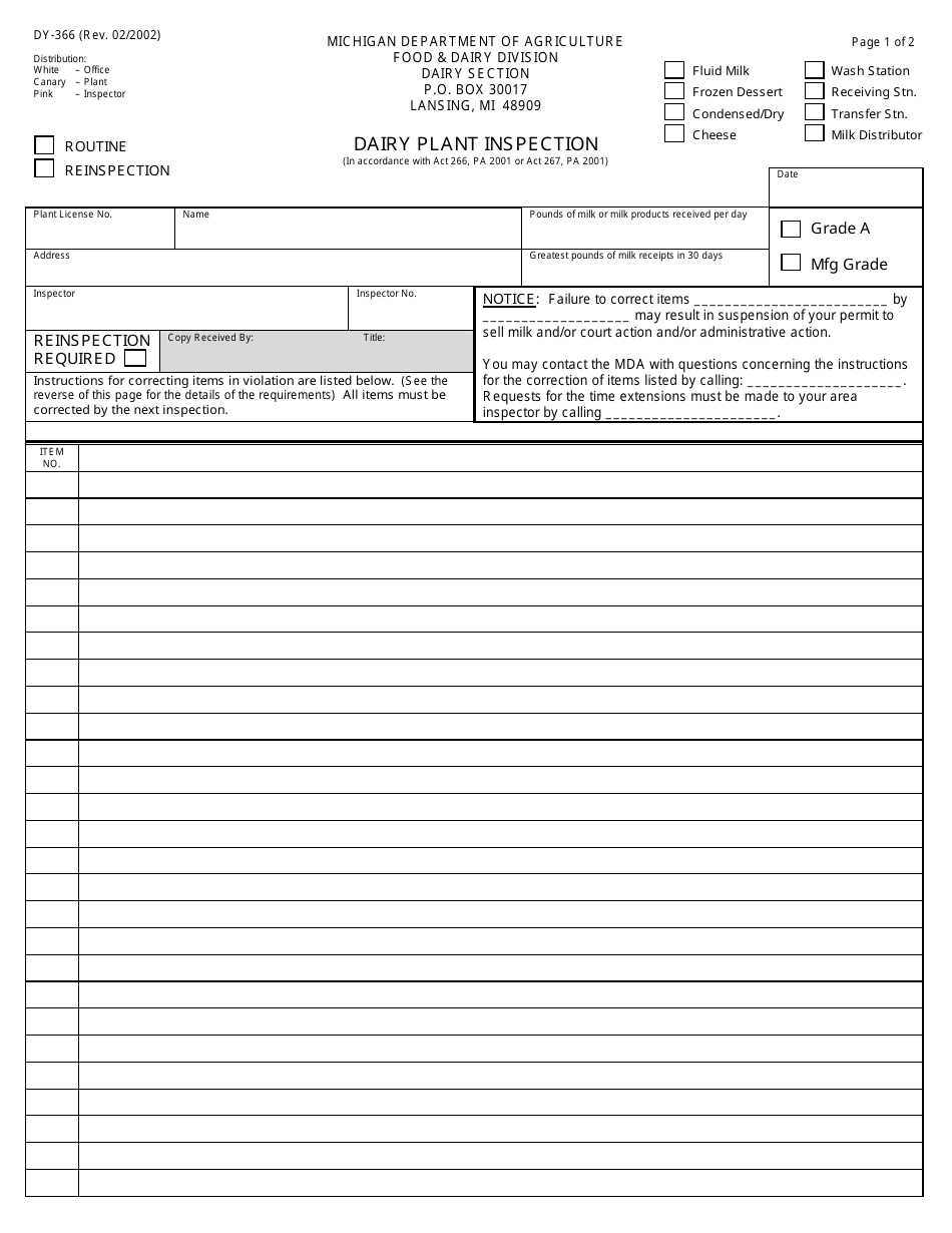 Form DY-366 - Fill Out, Sign Online and Download Printable PDF ...