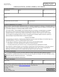 Form UD-194 Download Fillable PDF or Fill Online Concealed Pistol ...