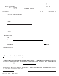 Form FOC7 Download Fillable PDF or Fill Online Notice of Hearing ...