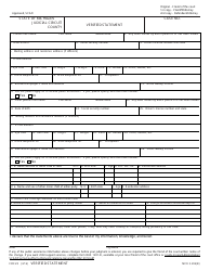 Form FOC23 Download Fillable PDF or Fill Online Verified Statement ...