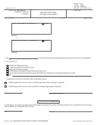 Form FOC85 Download Fillable PDF or Fill Online Motion to Rescind ...