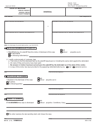Form MC01A Download Fillable PDF or Fill Online Complaint Michigan ...