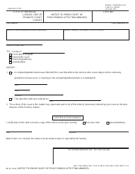 Form MC28 Download Fillable PDF or Fill Online Notice to Prior Court of ...