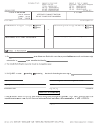 Form MC503 Download Fillable PDF or Fill Online Motion to Change Time for Filing Transcript on ...