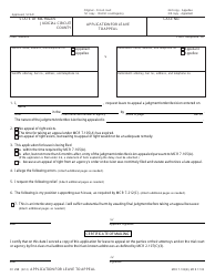 Form CC298 Download Fillable PDF or Fill Online Application for Leave ...