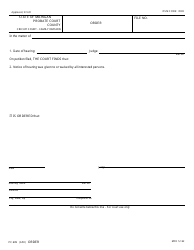 Form PC609 Download Fillable PDF or Fill Online Order (General ...