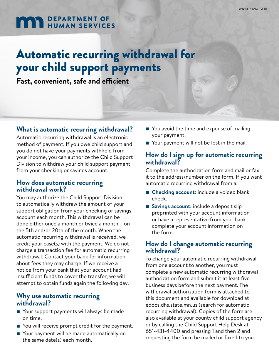 Form DHS-4117-ENG - Fill Out, Sign Online and Download Fillable PDF ...