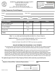 Form PS2441-07 Download Fillable PDF or Fill Online 31-day Temporary ...
