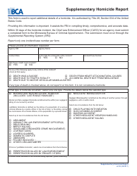 Minnesota Supplementary Homicide Report Form - Fill Out, Sign Online ...