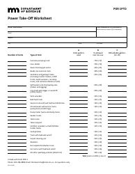 Form MVF-4PTO Download Printable PDF or Fill Online Power Take-Off (Pto ...