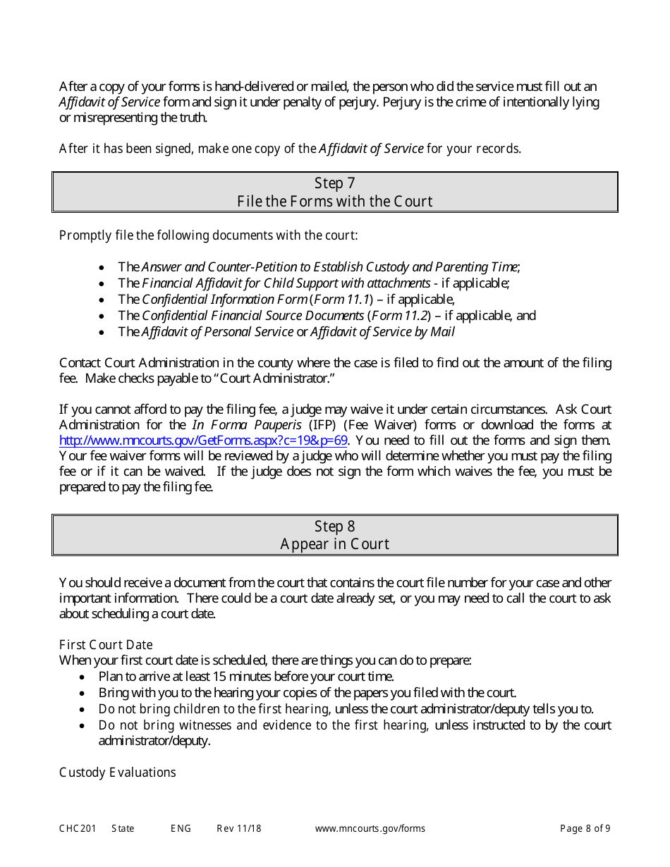 Form CHC201 - Fill Out, Sign Online and Download Printable PDF ...