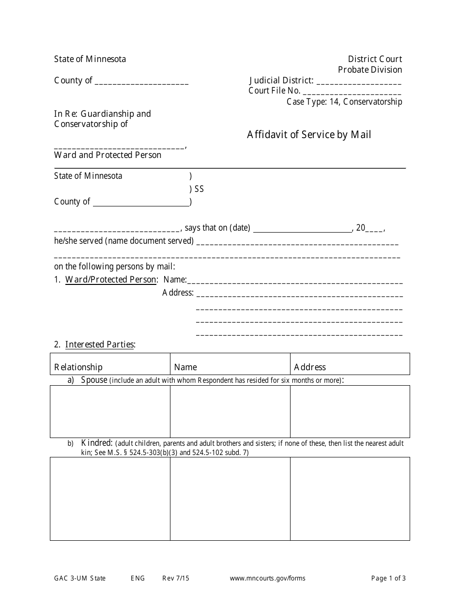 Form GAC3-UM - Fill Out, Sign Online and Download Printable PDF ...