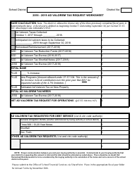 2021 Mississippi Ad Valorem Tax Request Worksheet Download Printable ...