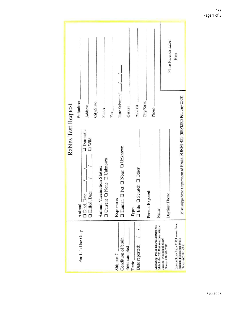 Form 433 - Fill Out, Sign Online and Download Printable PDF ...
