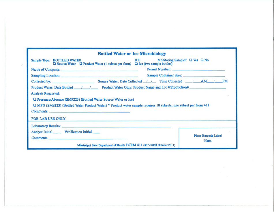 Form 411 - Fill Out, Sign Online and Download Printable PDF ...