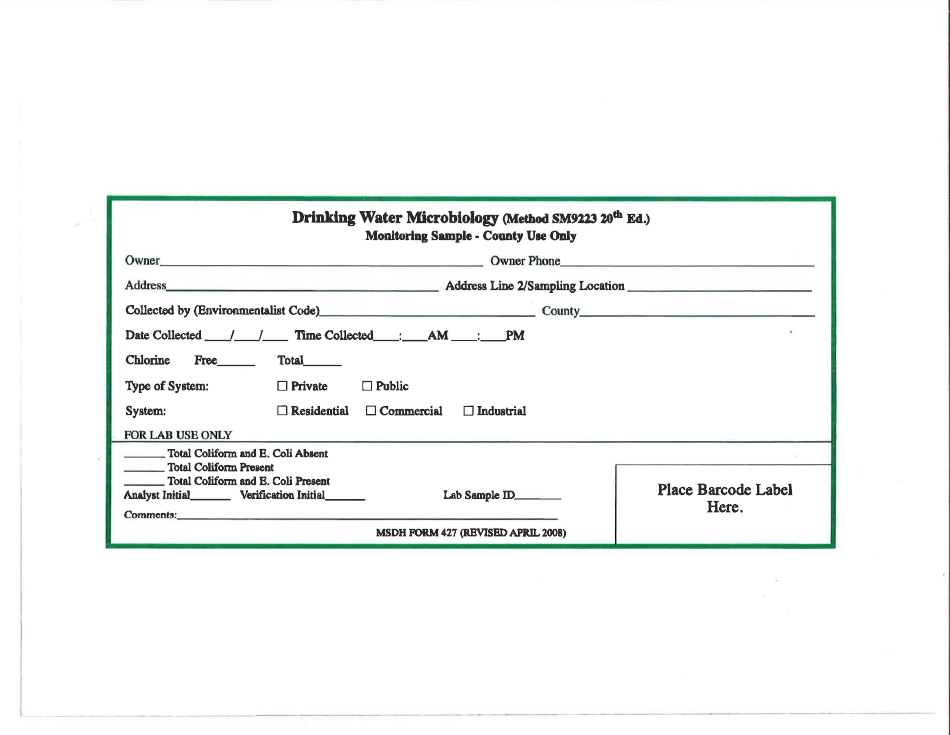 Form 427 - Fill Out, Sign Online and Download Printable PDF ...