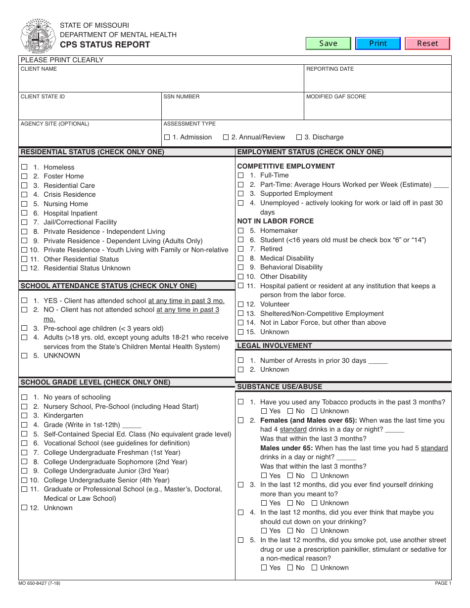 Cps Fillable Form - Printable Forms Free Online