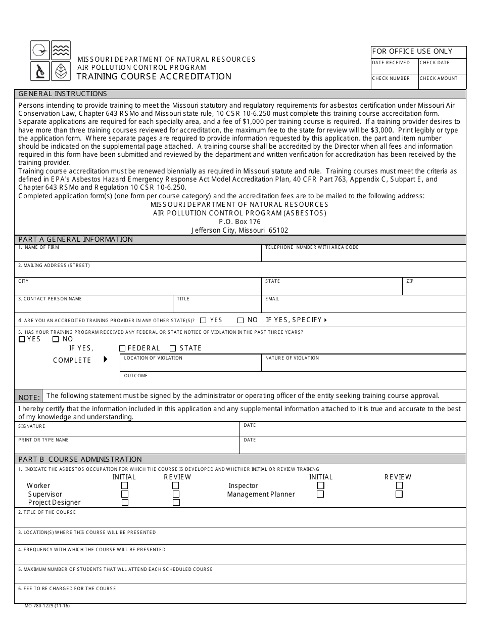 Form MO780-1229 - Fill Out, Sign Online and Download Fillable PDF ...