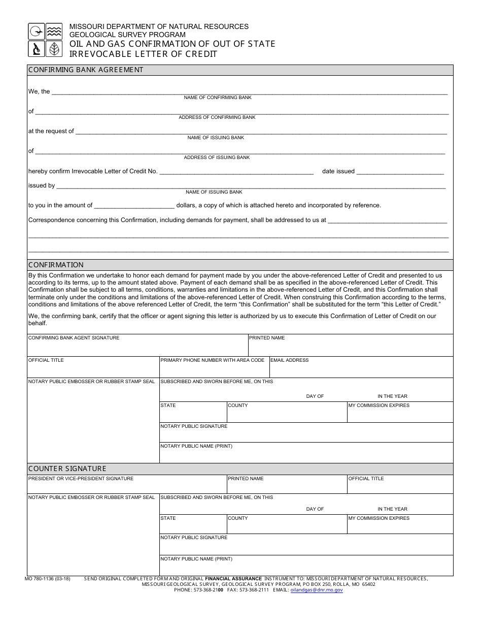 Form MO780-1136 - Fill Out, Sign Online and Download Fillable PDF ...