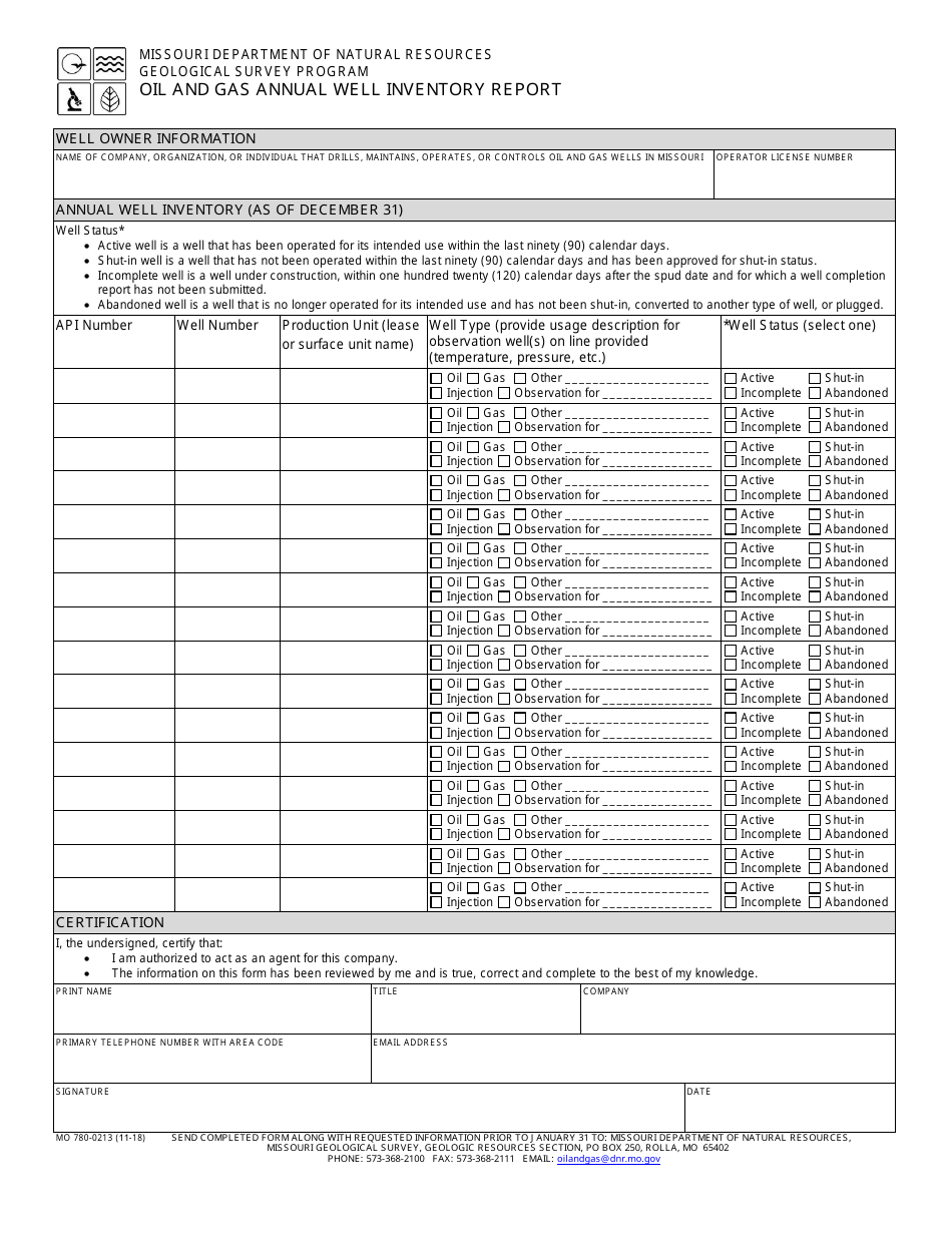 Form MO780-0213 - Fill Out, Sign Online and Download Fillable PDF ...