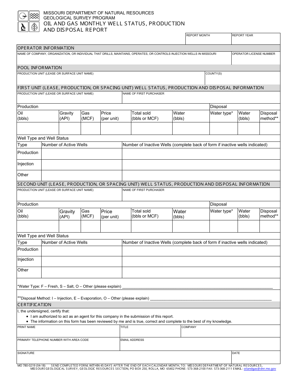 Form MO780-0219 - Fill Out, Sign Online and Download Fillable PDF ...