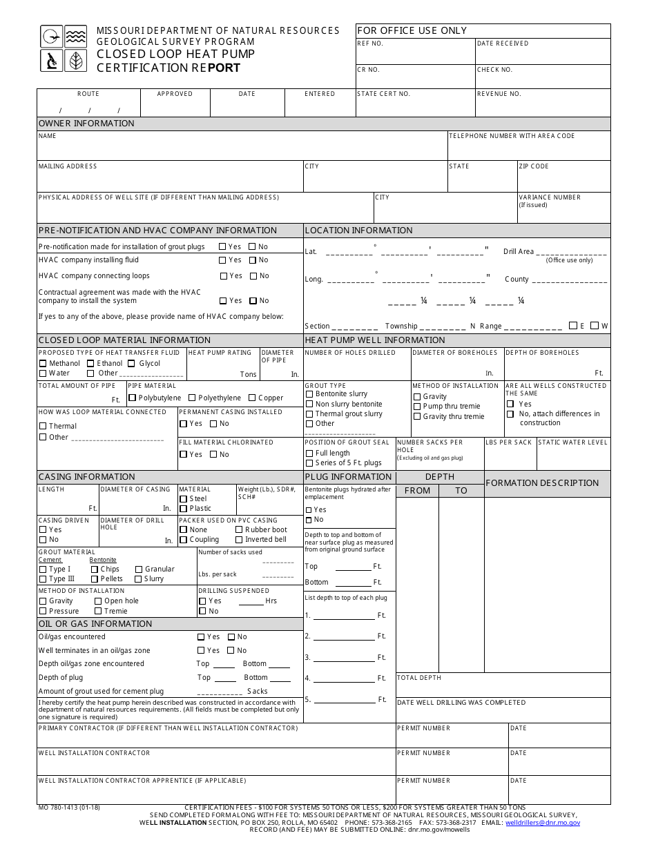 Form MO780-1413 - Fill Out, Sign Online and Download Fillable PDF ...
