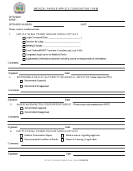 Montana Medical Parole Application Routing Form Download Printable PDF ...