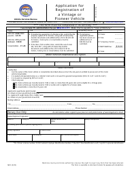 Form MV3 Download Fillable PDF or Fill Online Application for ...