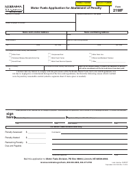 Form 21 - Fill Out, Sign Online and Download Fillable PDF, Nebraska ...
