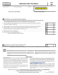 Form 28 - Fill Out, Sign Online and Download Fillable PDF, Nebraska ...