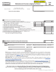 Form 64 - Fill Out, Sign Online and Download Fillable PDF, Nebraska ...