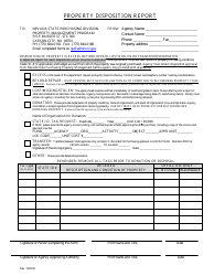 Nevada Property Disposition Report - Fill Out, Sign Online and Download ...