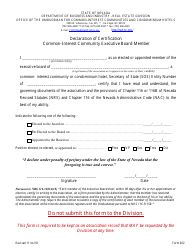 Form 602 Download Fillable PDF or Fill Online Declaration of ...