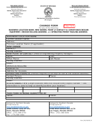 Nevada Address Change Form Download Fillable PDF | Templateroller