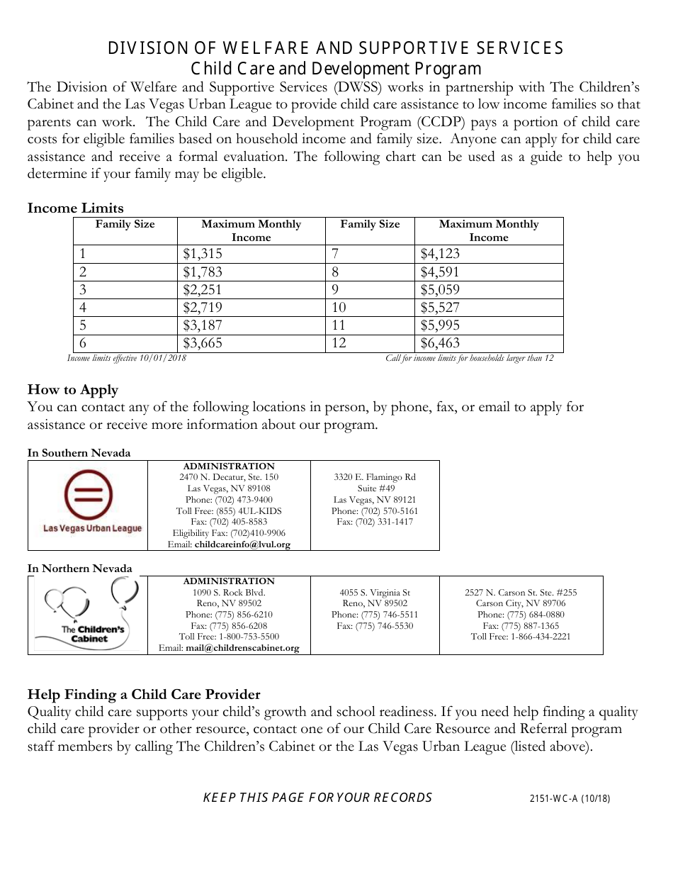 Form 2151-WC Download Printable PDF or Fill Online Application for ...