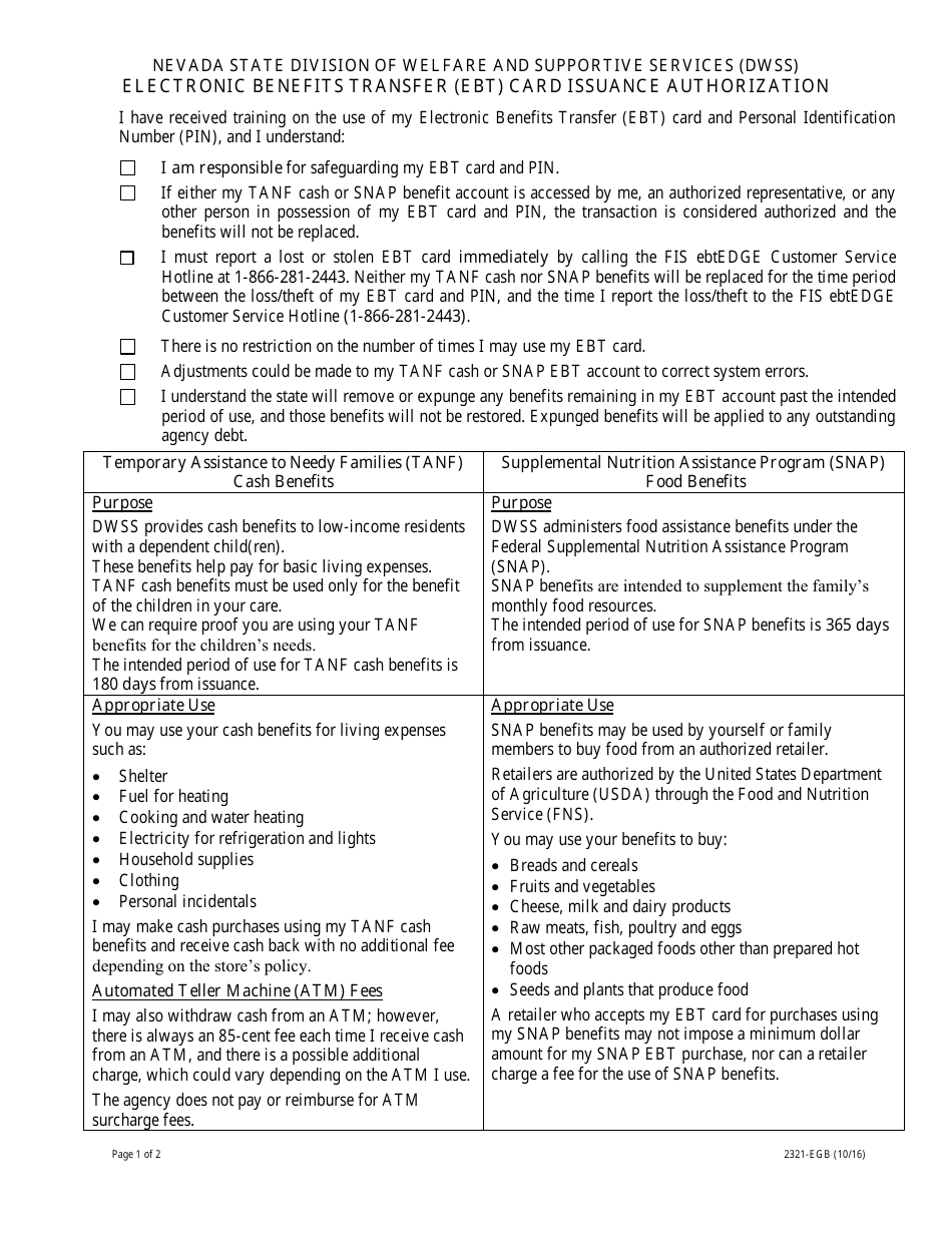 Form 2321-EGB - Fill Out, Sign Online and Download Printable PDF ...