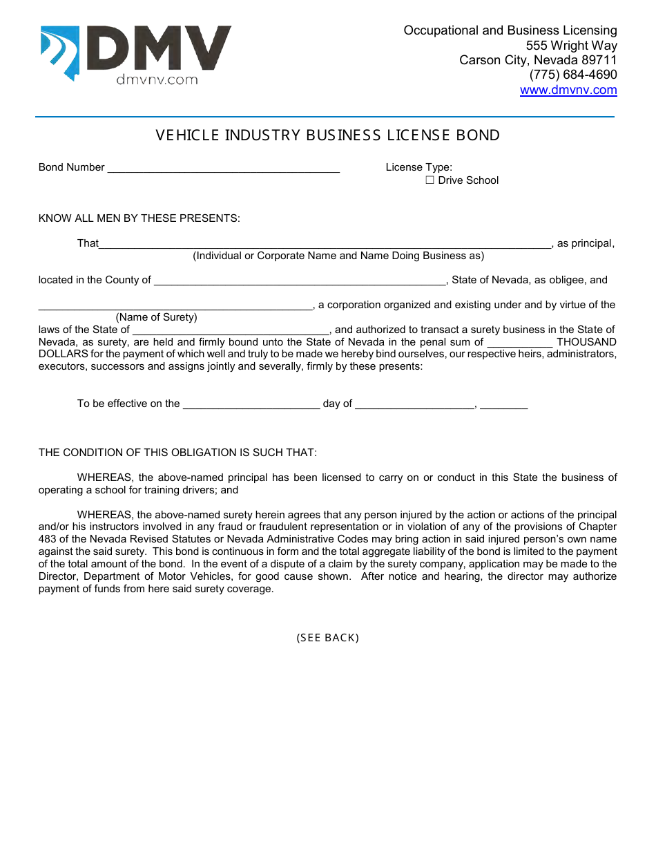 Form OBL277 - Fill Out, Sign Online and Download Fillable PDF, Nevada ...