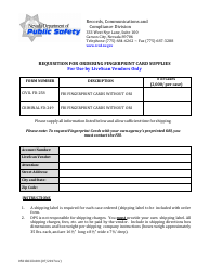 Form 0501RCCD-002 Download Printable PDF or Fill Online Requisition for ...